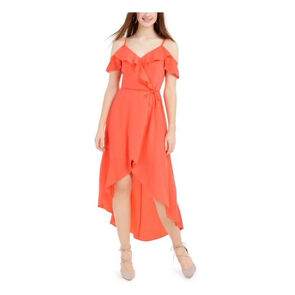 BCX | Dresses | Nwt Bcx Dress Womens Coral Hilo Hem Short Sleeve Midi ...